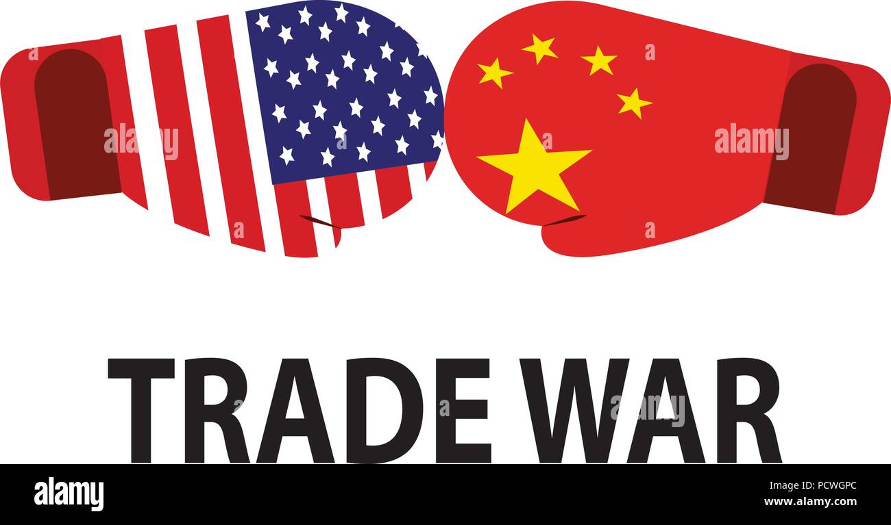 Trade War Background Stock Vector Image & Art - Alamy