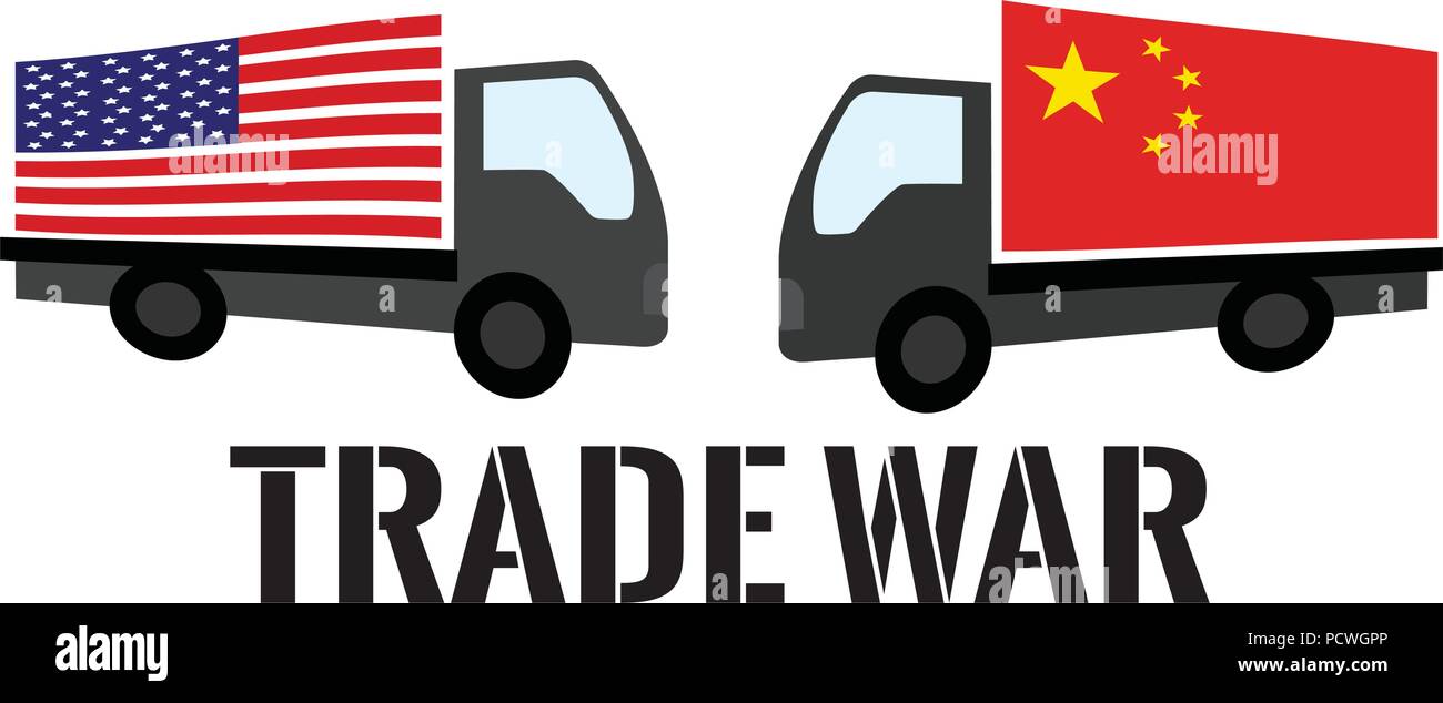 Trade War Background Stock Vector Image & Art - Alamy
