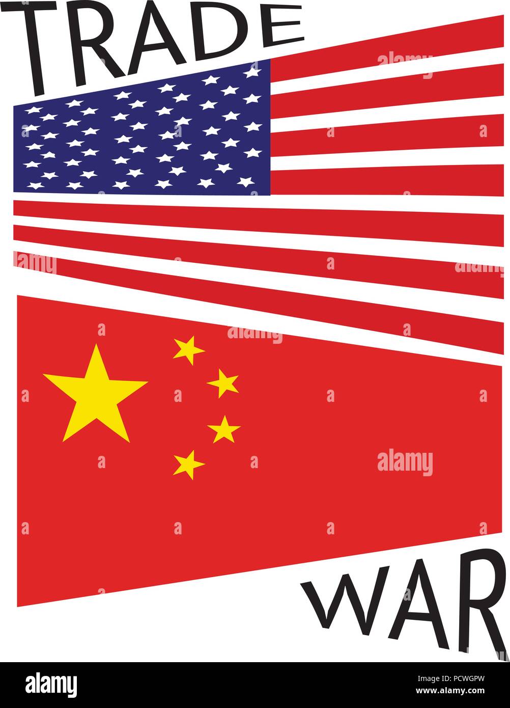 Trade War Background Stock Vector Image & Art - Alamy