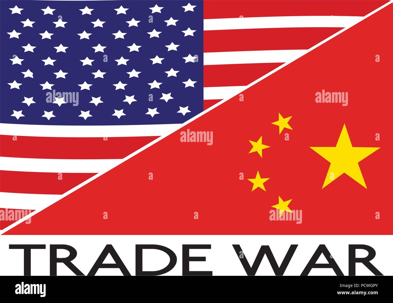 Trade War Background Stock Vector Image & Art - Alamy