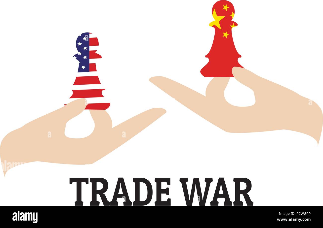 Trade War Background Stock Vector Image & Art - Alamy