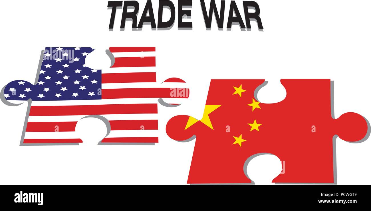 Trade War Background Stock Vector Image & Art - Alamy
