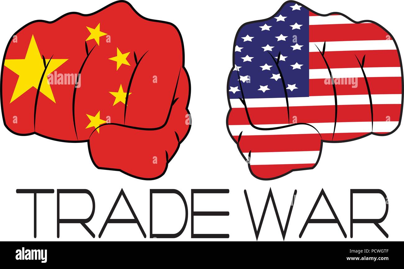 Trade War Background Stock Vector Image & Art - Alamy