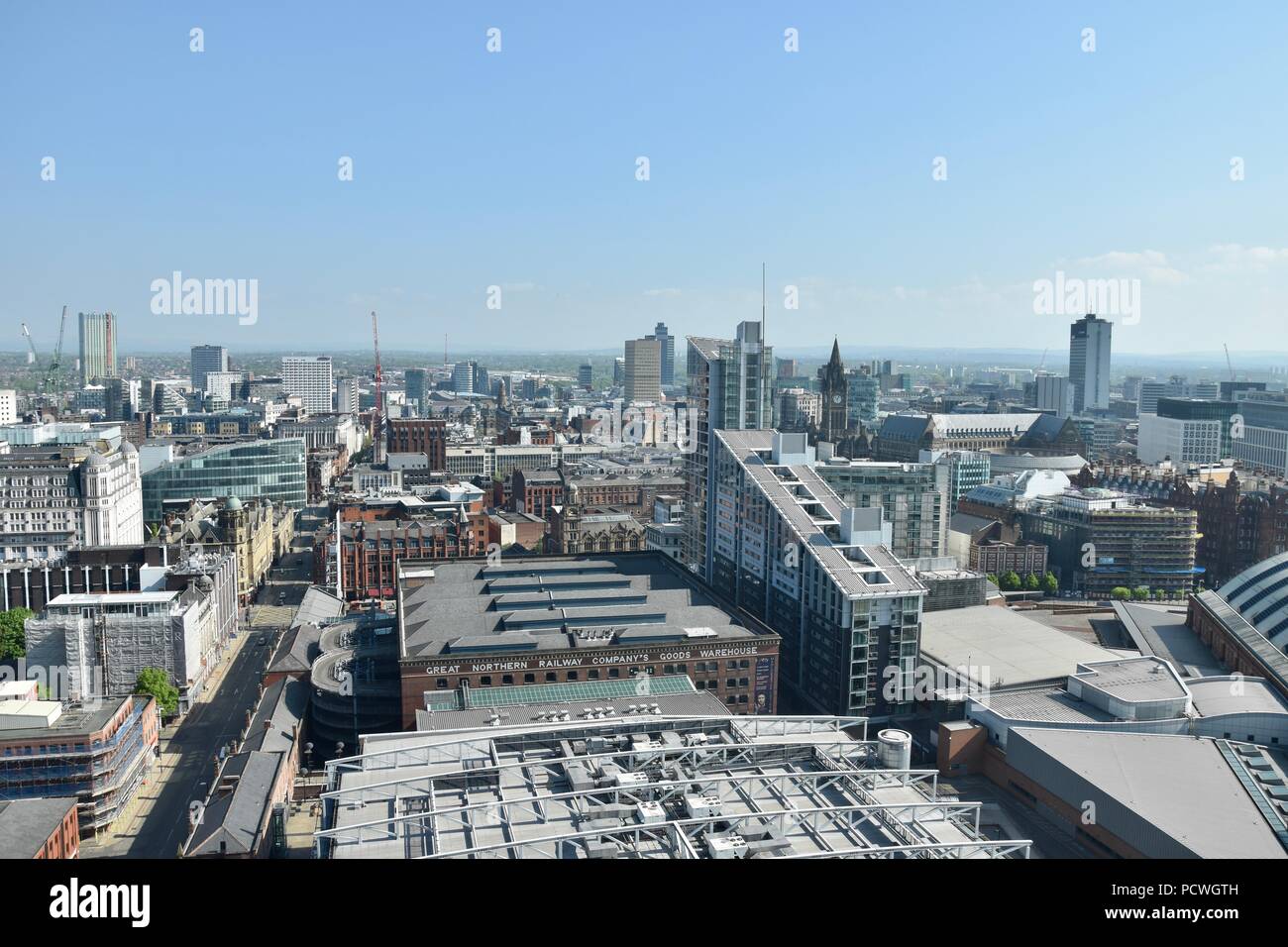 Aerial view of manchester hi-res stock photography and images - Alamy