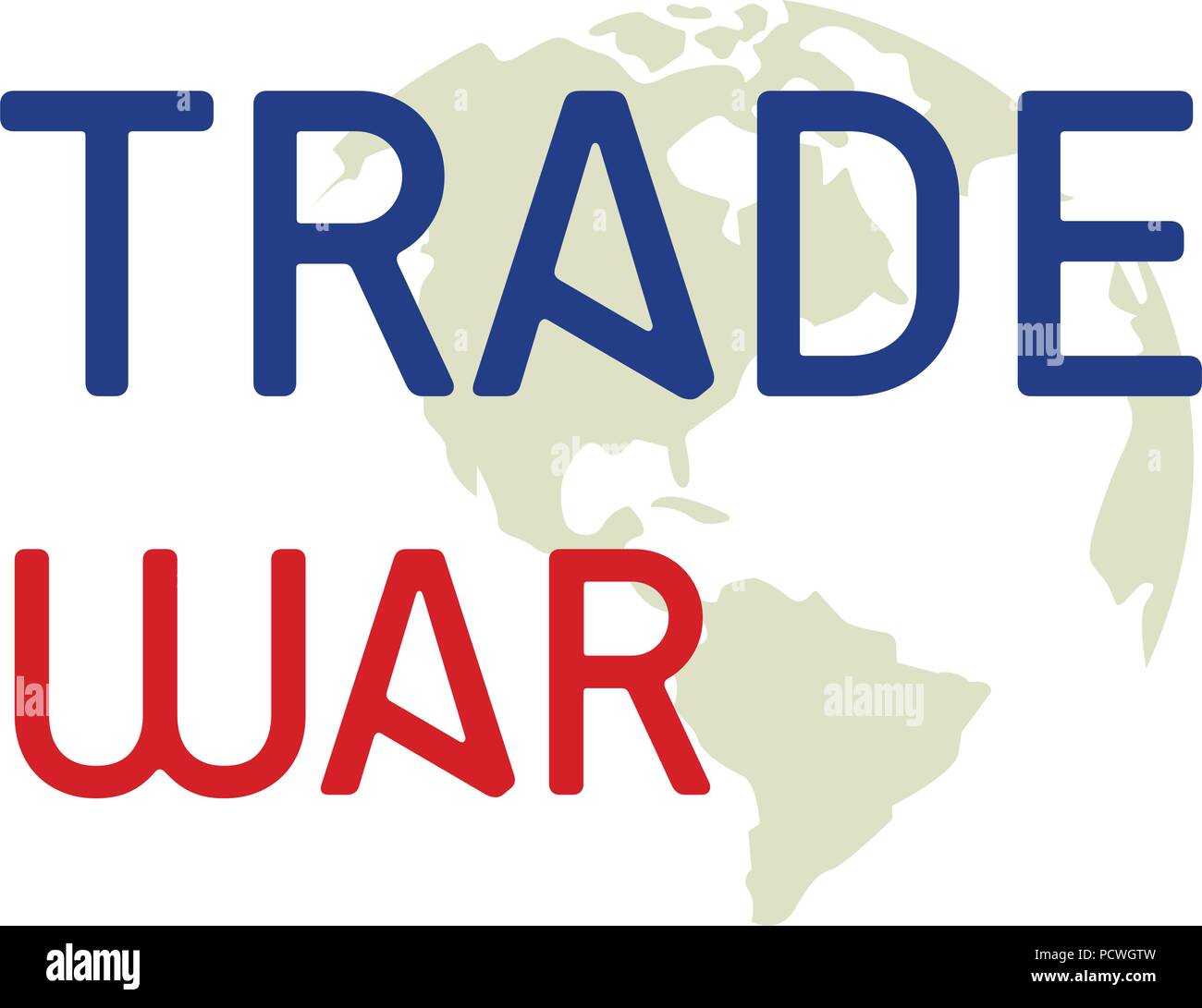 Trade War Background Stock Vector Image & Art - Alamy