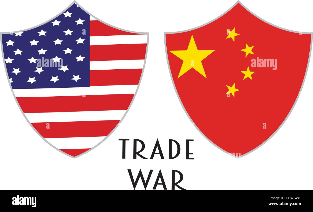 Trade War Background Stock Vector Image & Art - Alamy