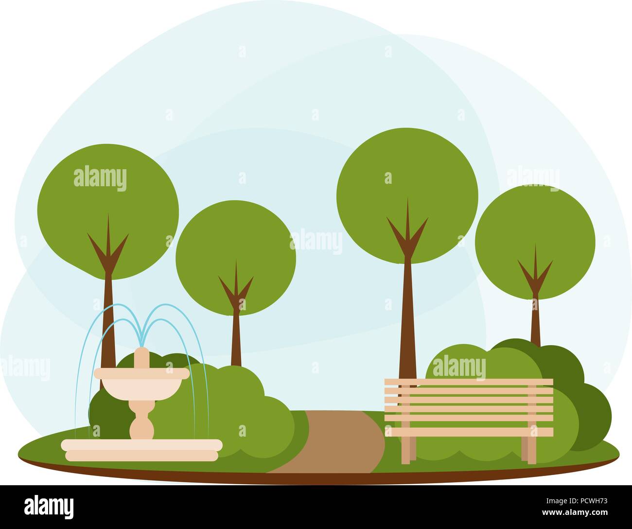 abstract landscape park Stock Vector Image & Art - Alamy