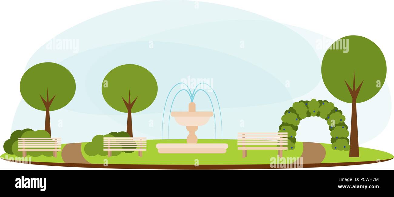 abstract landscape park Stock Vector Image & Art - Alamy