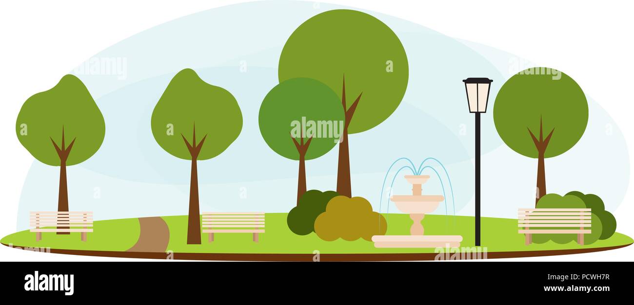 abstract landscape park Stock Vector Image & Art - Alamy