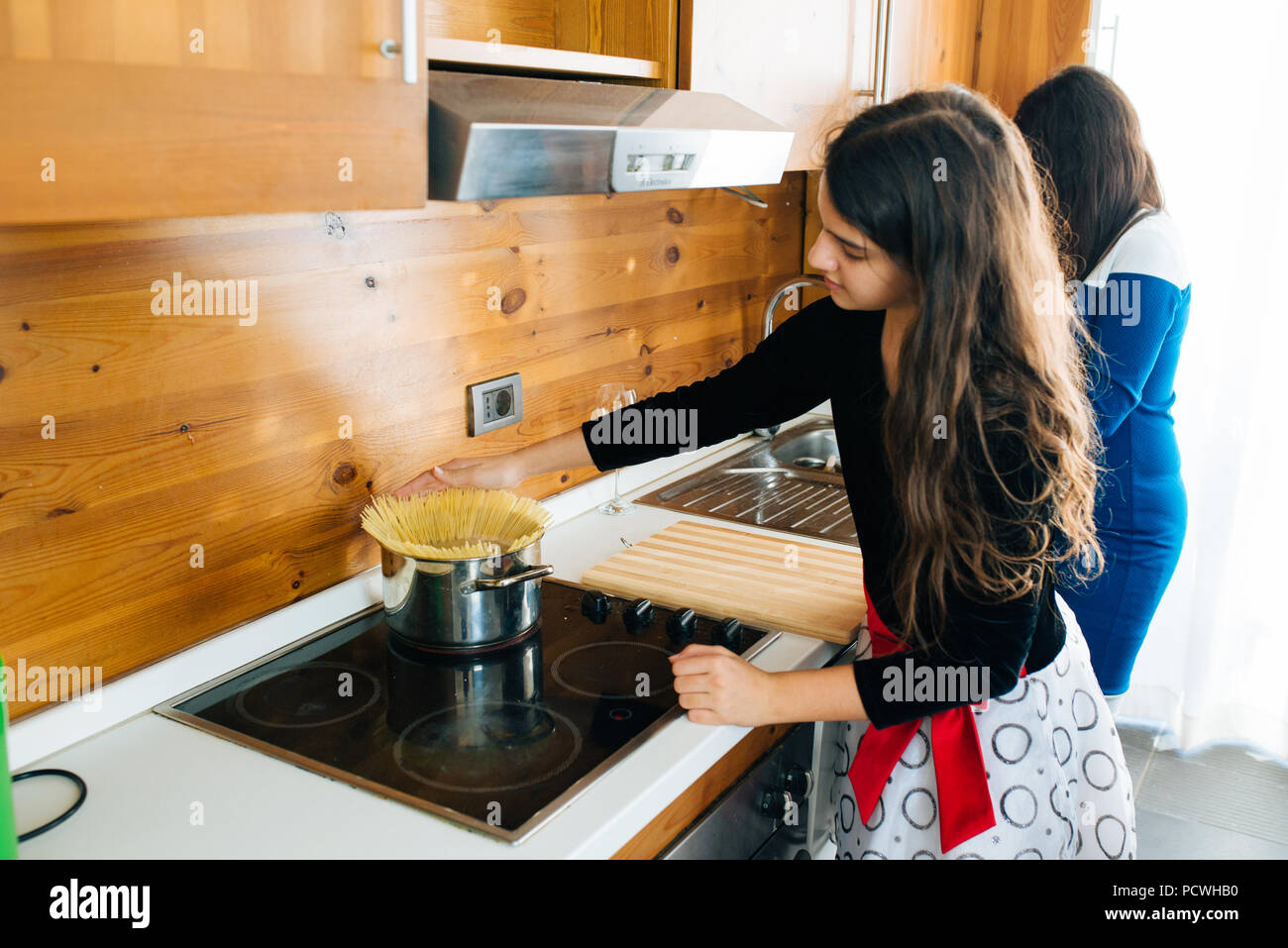 Traditional cooking in restaurant kitchen hi-res stock photography and ...