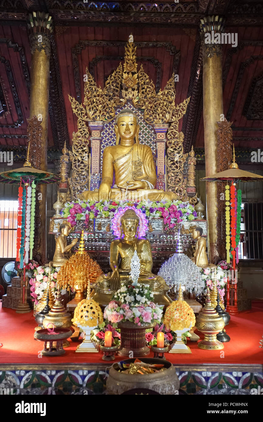 PHAYAO, THAILAND - May 11, 2018: The most beautiful temple in Phayao ...