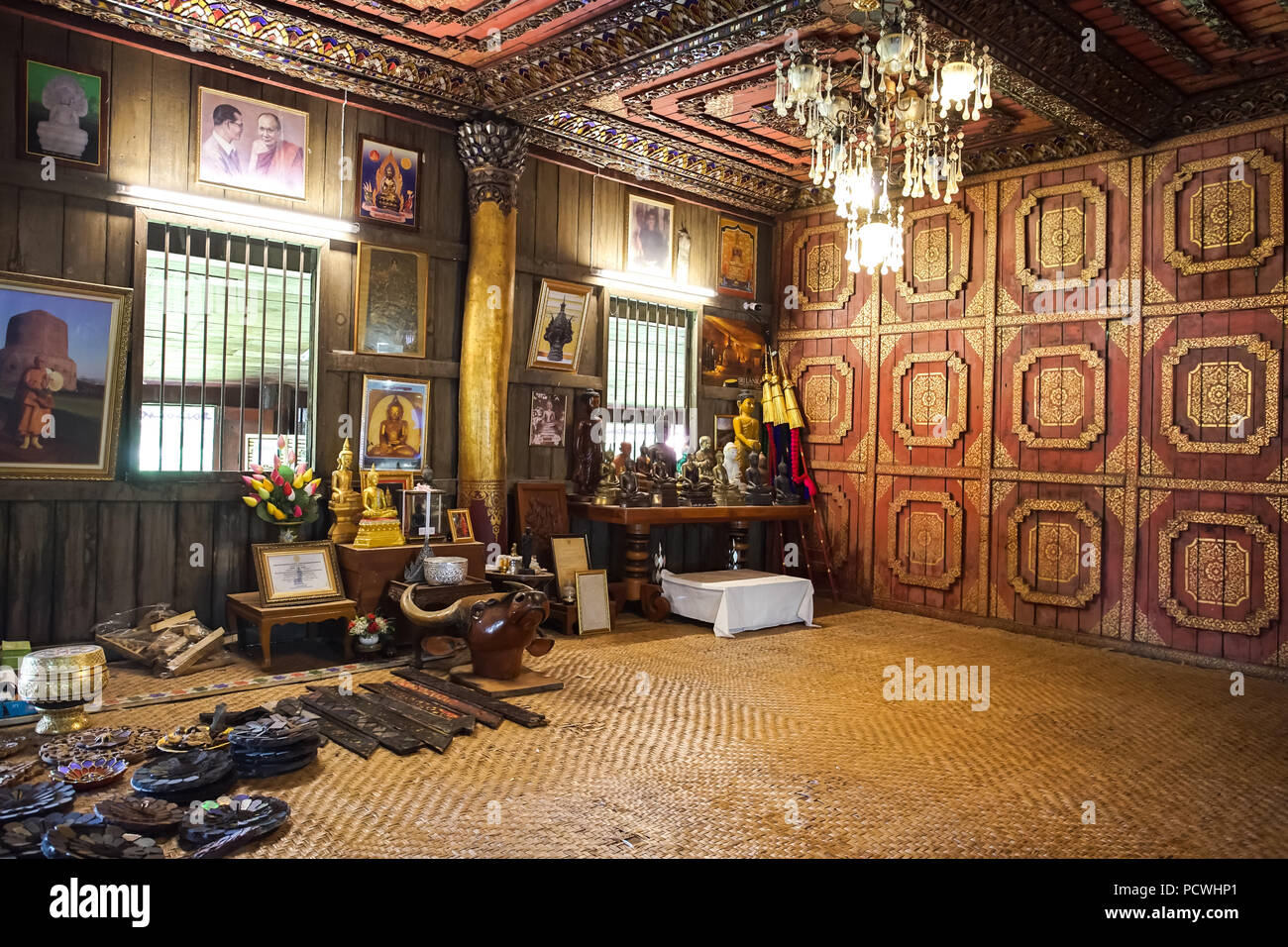 PHAYAO, THAILAND - May 11, 2018: The most beautiful temple in Phayao ...