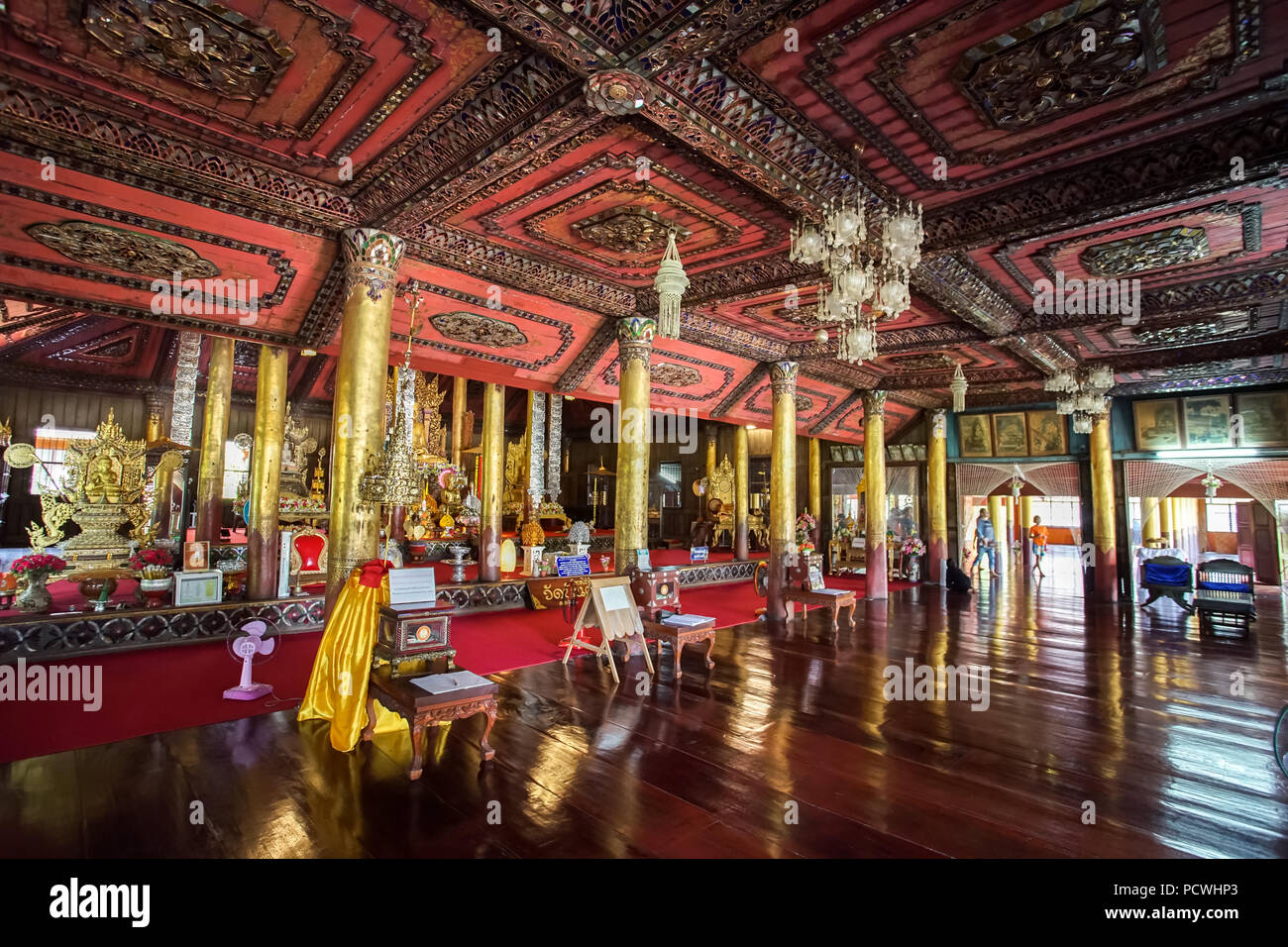 PHAYAO, THAILAND - May 11, 2018: The most beautiful temple in Phayao ...