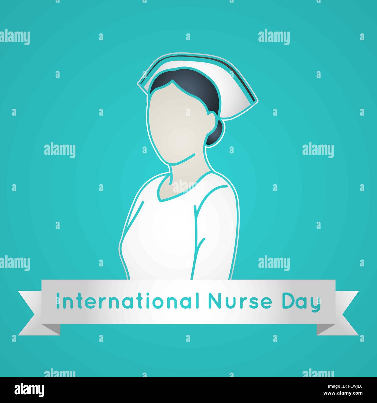 International Nurse Day vector logo icon illustration Stock Vector ...