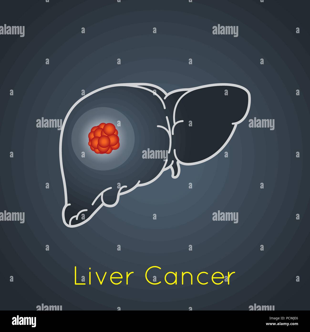 Liver illustration icon logo Stock Vector Images - Alamy