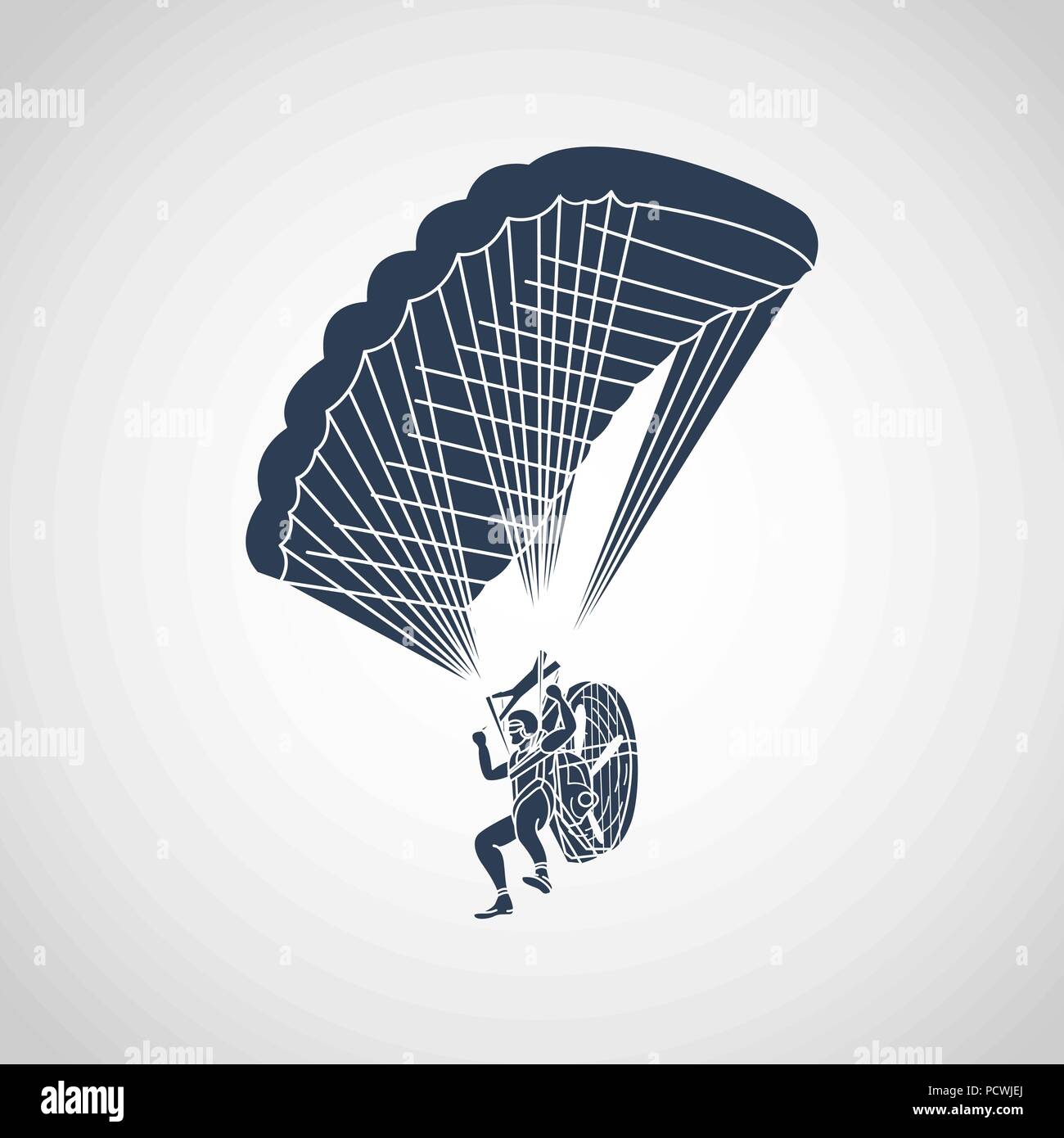 Paragliding vector logo icon illustration Stock Vector Image & Art - Alamy