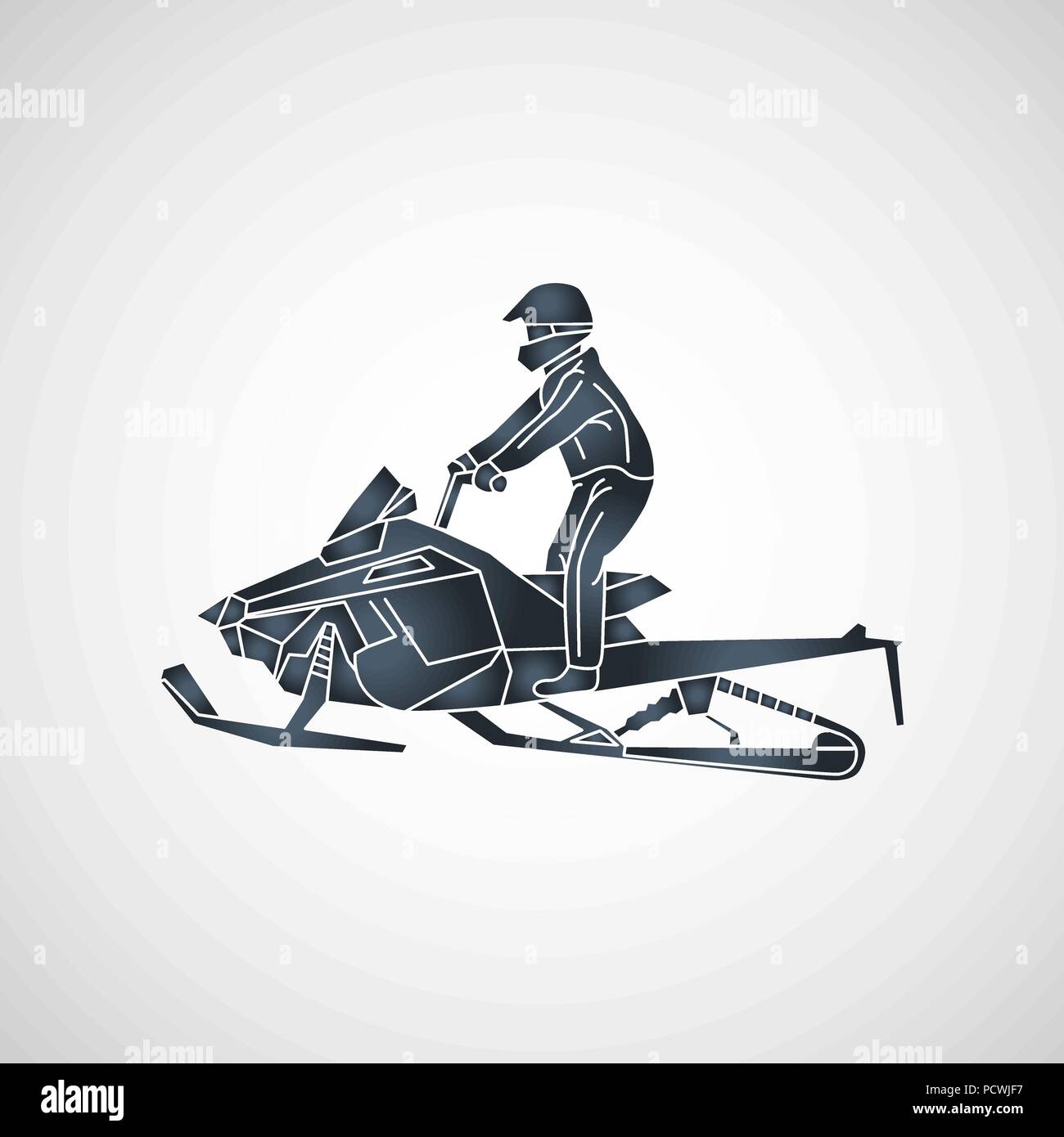 snowmobiling vector logo icon illustration Stock Vector Image & Art - Alamy