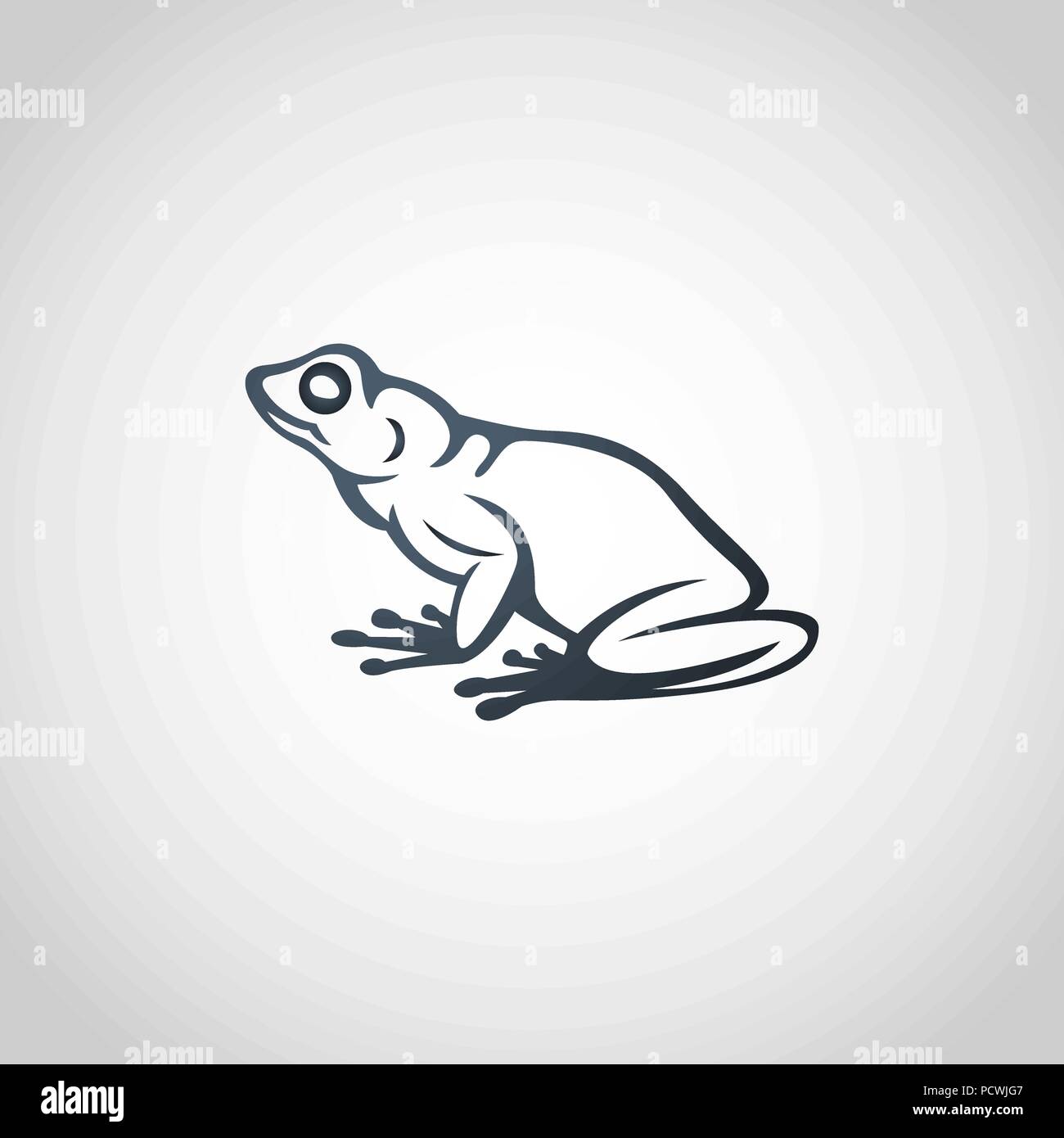 Black frog vector vectors hi-res stock photography and images - Alamy