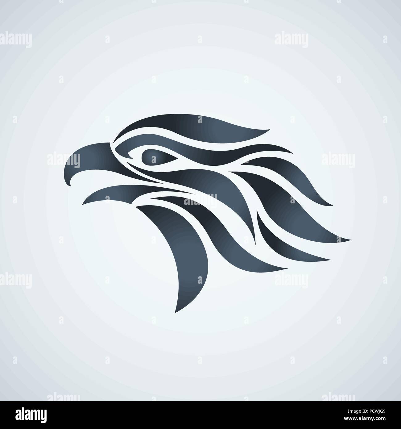 Hawk vector logo icon illustration Stock Vector Image & Art - Alamy