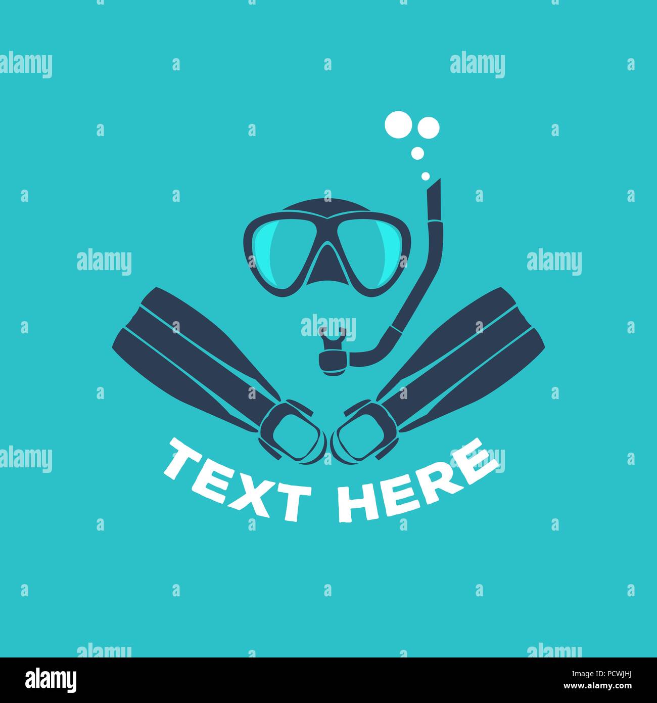 scuba diving logo vector illustration Stock Vector Image & Art - Alamy