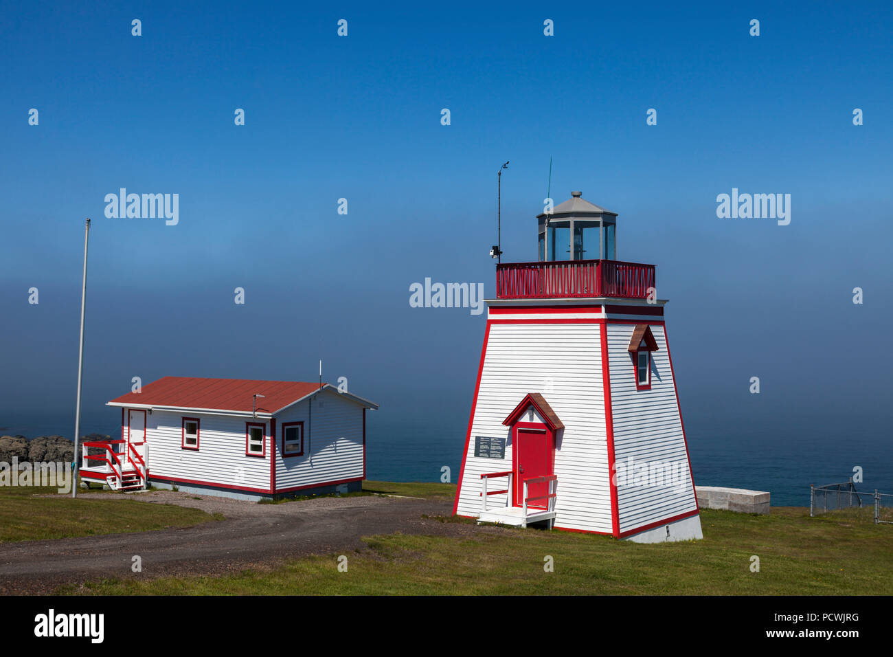 Fortune Head Lighthouse. Newfoundland and Labrador, Canada Stock Photo ...