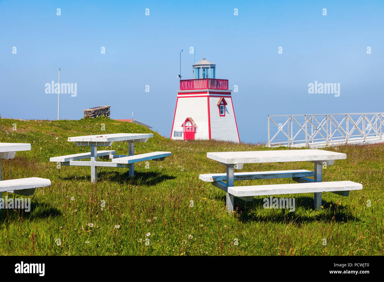 Fortune Head Lighthouse. Newfoundland and Labrador, Canada Stock Photo ...