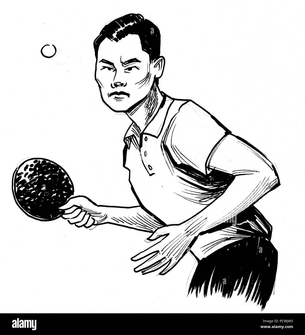 Vintage ping pong Black and White Stock Photos & Images - Alamy