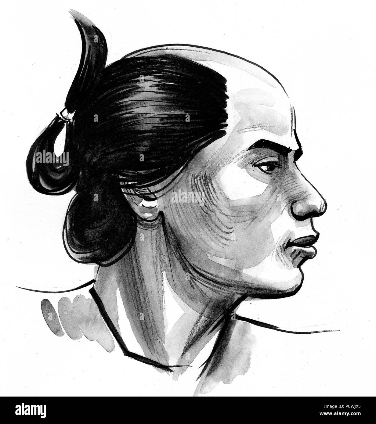 Samurai warrior Black and White Stock Photos & Images - Alamy