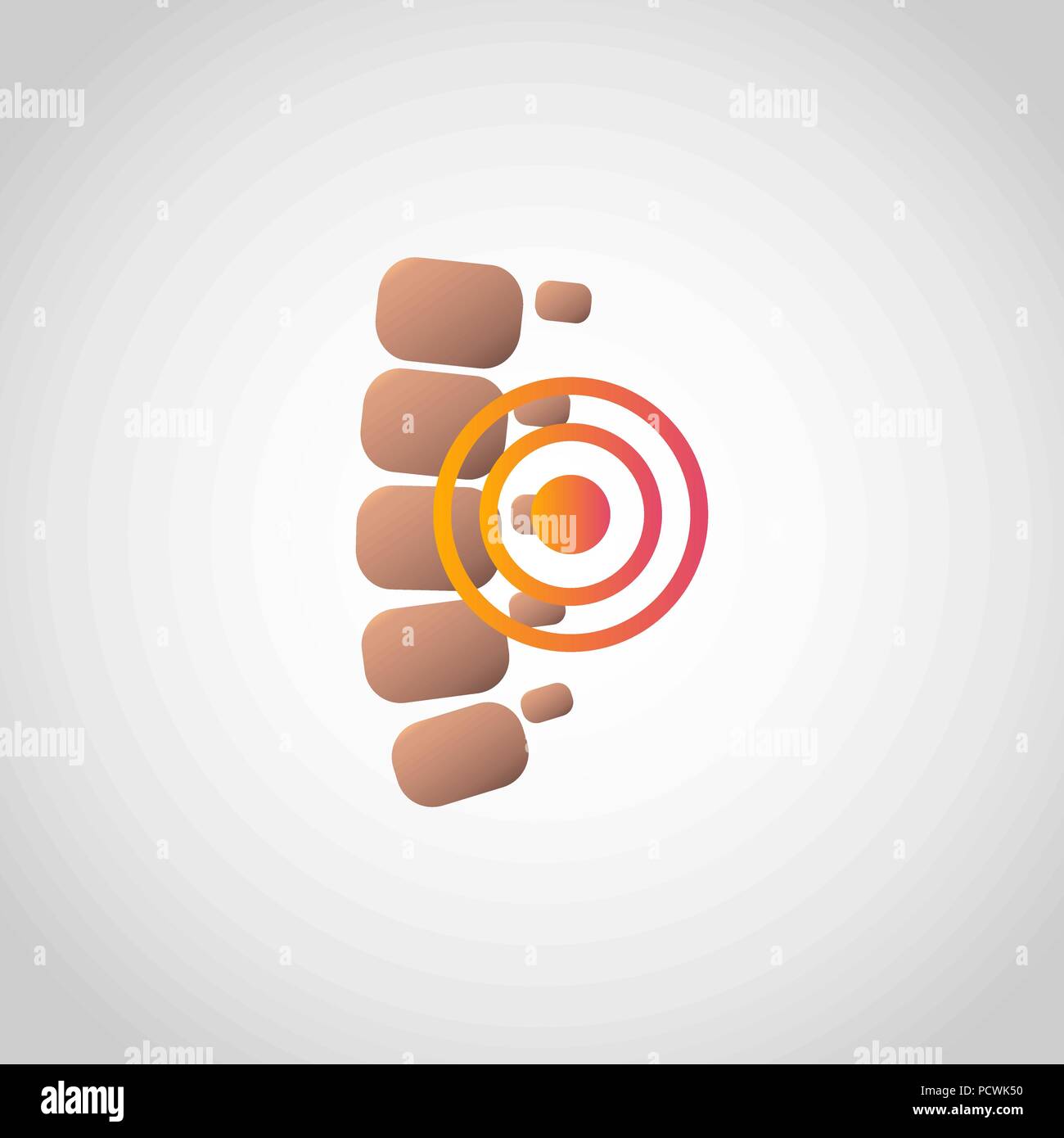 back Pain icon design, infographic health. Vector illustration Stock ...