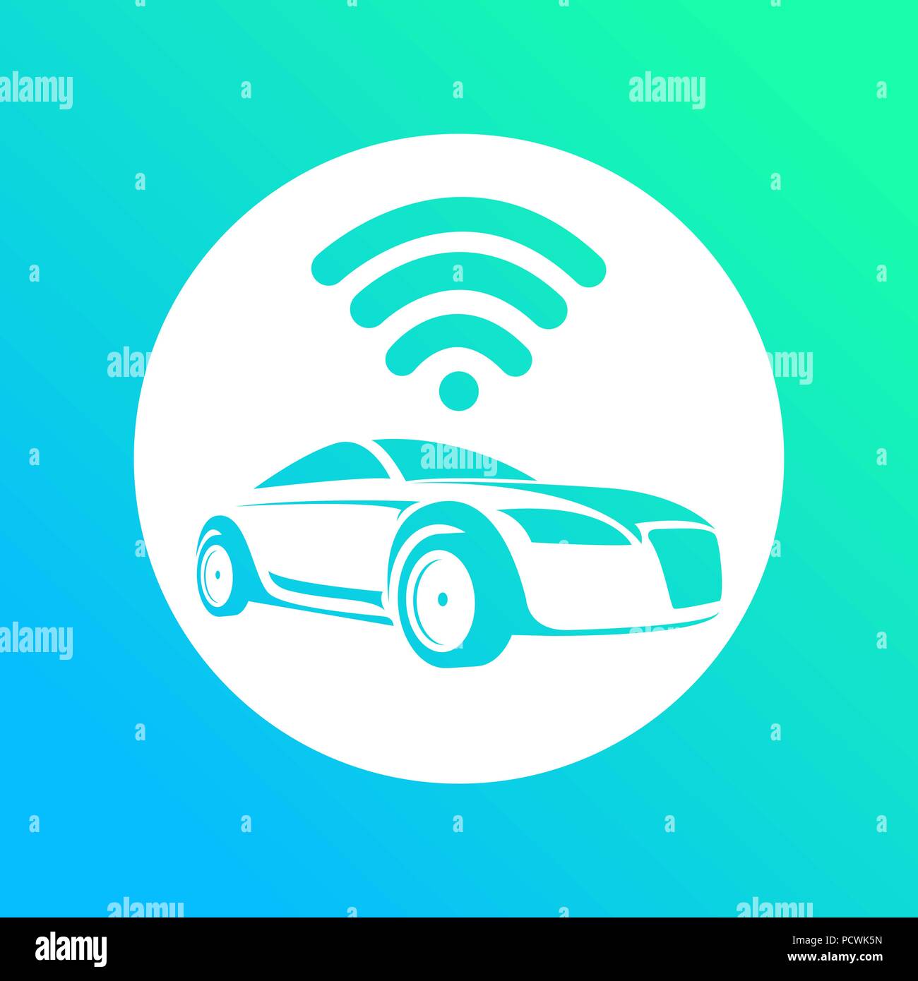Logo autonomous car Vector Illustration Stock Vector Image & Art - Alamy