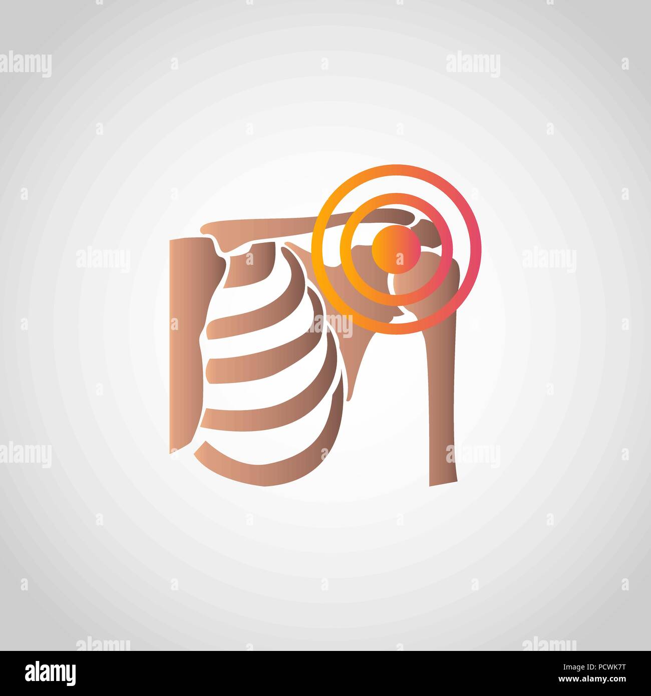 Pain Shoulder icon design, infographic health. Vector illustration ...