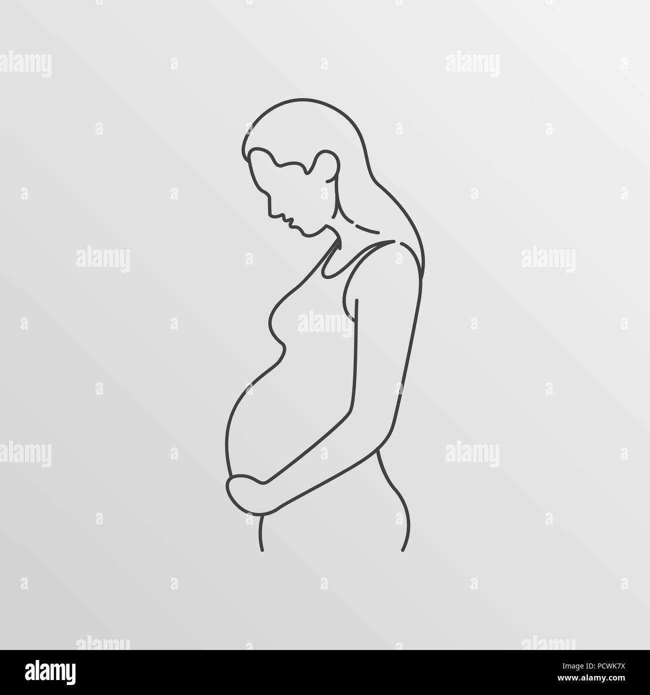 Pregnancy logo icon design. Vector illustration Stock Vector Image ...