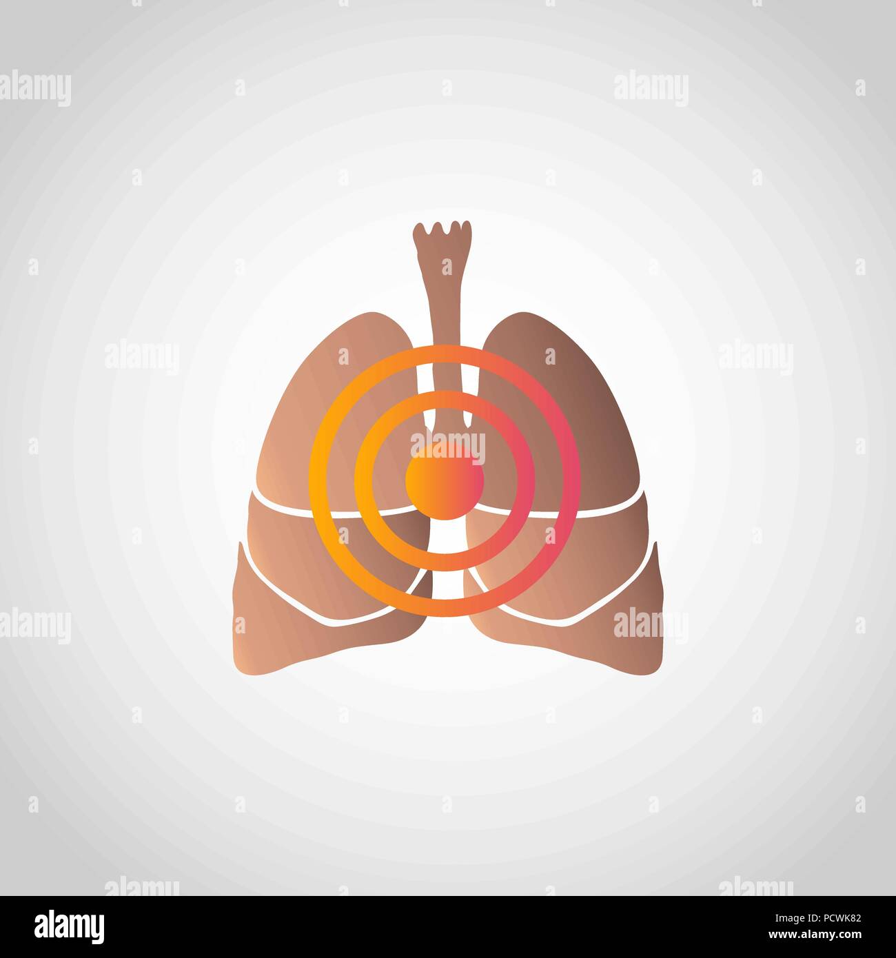 Short of Breath icon design, infographic health. Vector illustration ...