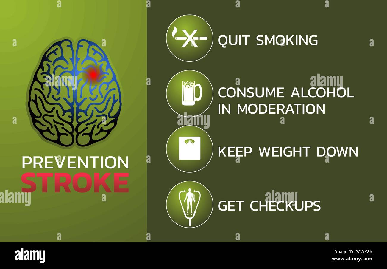 Prevention for stroke icon design, infographic health, medical ...