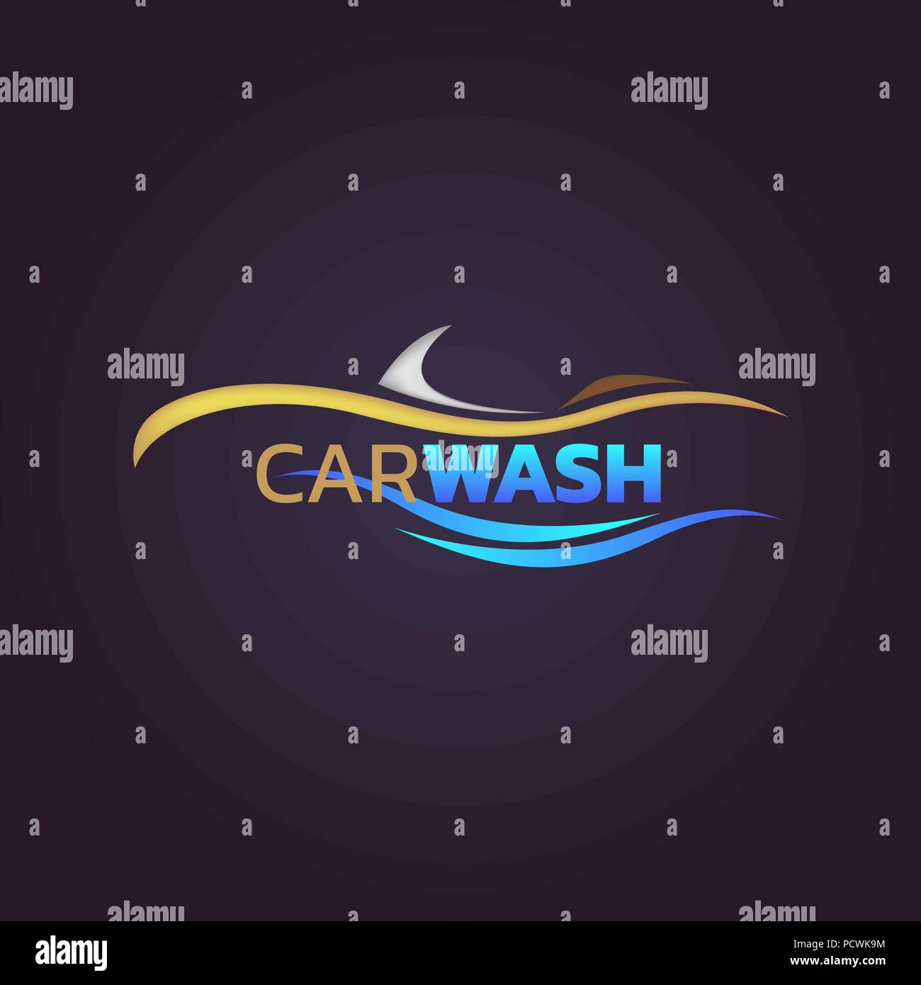 car wash service logo vector design Stock Vector Image & Art - Alamy