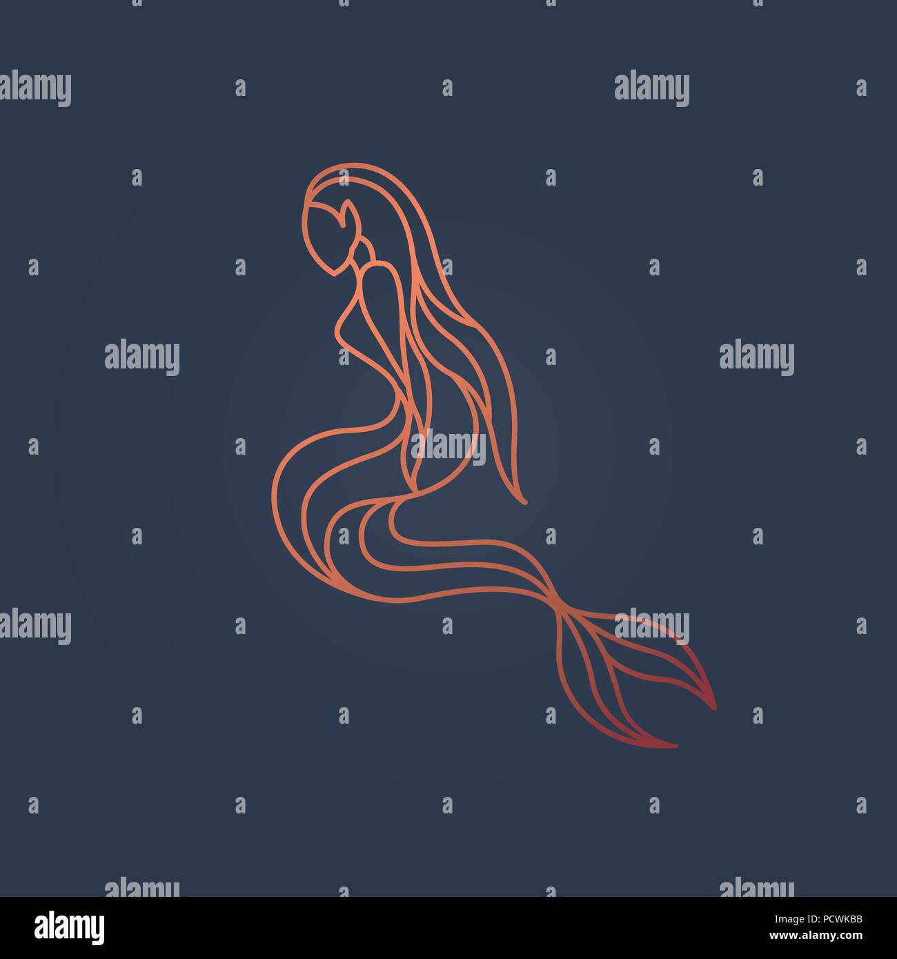 Mermaid Logo Stock Vector Images - Alamy