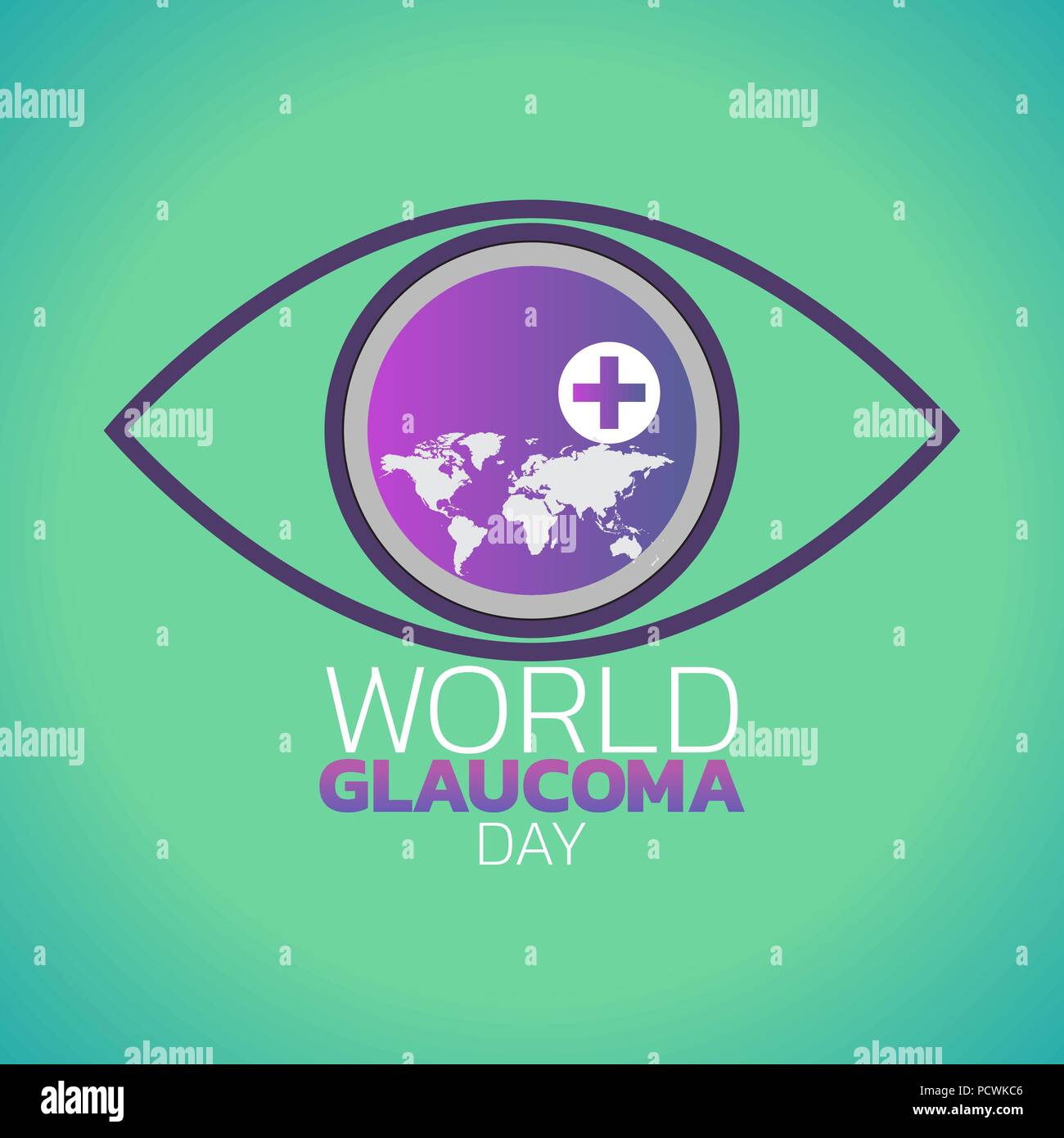 World Glaucoma Day logo icon design, vector illustration Stock Vector ...