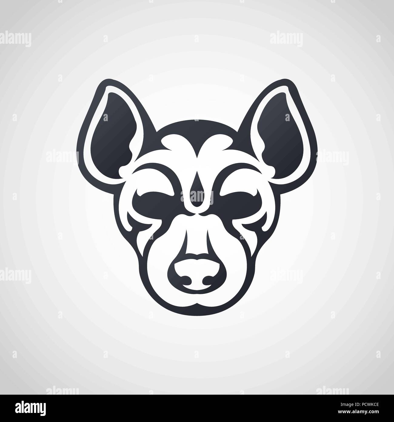 Aardwolf face logo hi-res stock photography and images - Alamy