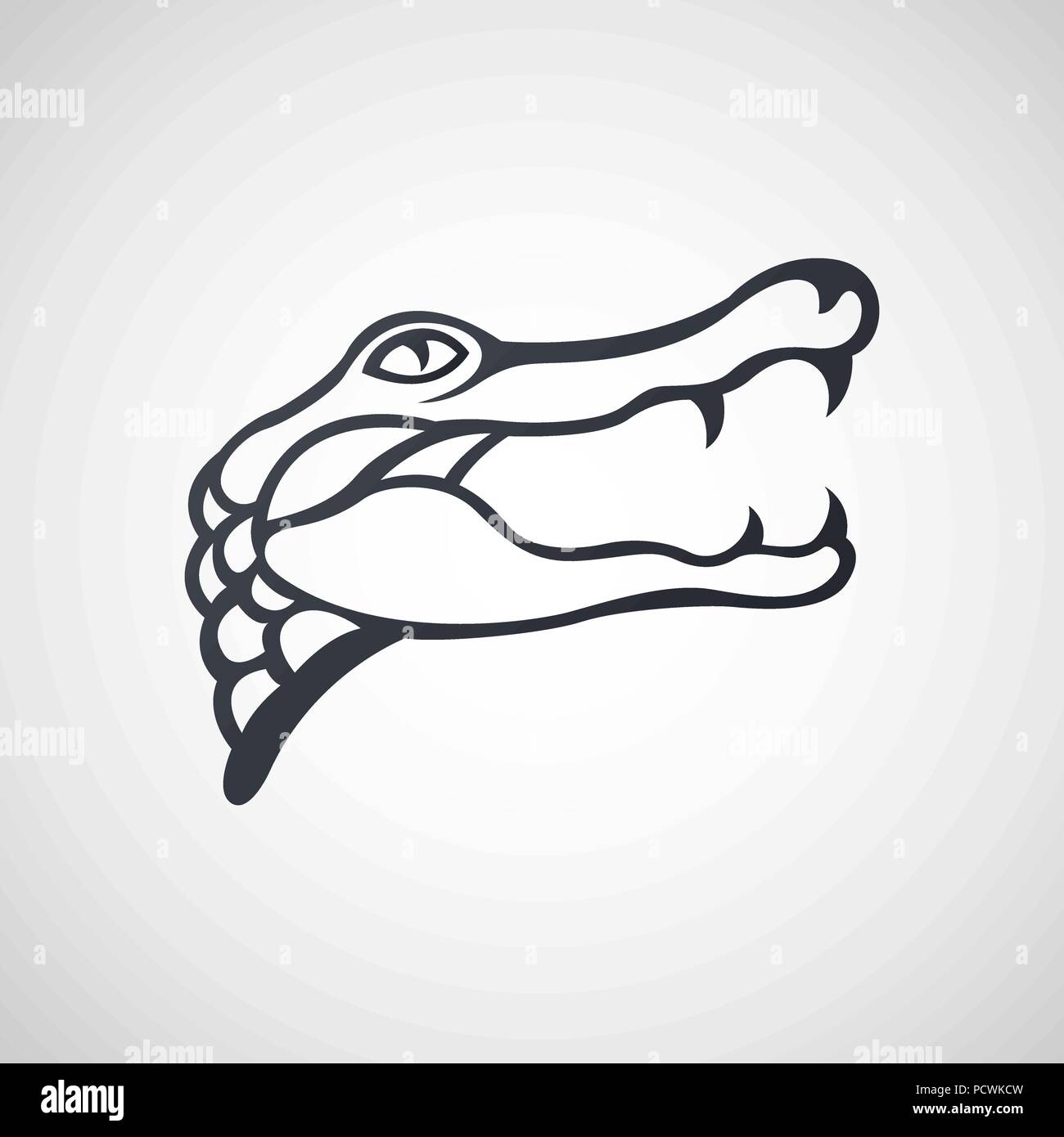 Alligator logo vector hi-res stock photography and images - Alamy