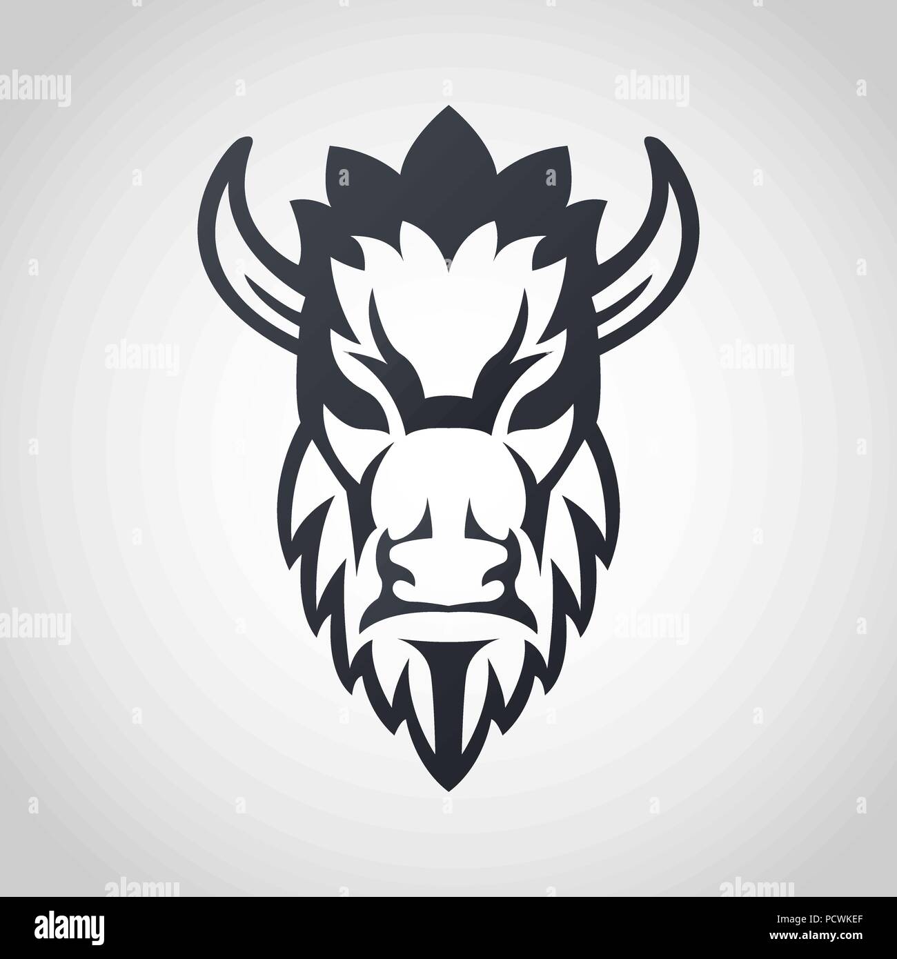Bison logo icon design, vector illustration Stock Vector Image & Art ...
