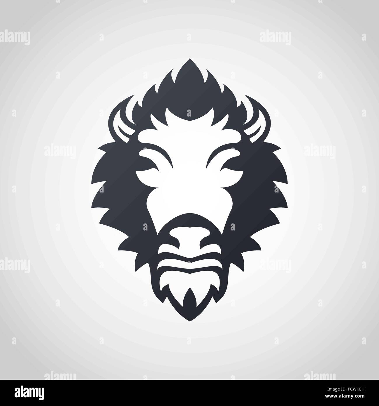 Bison logo icon design, vector illustration Stock Vector Image & Art ...