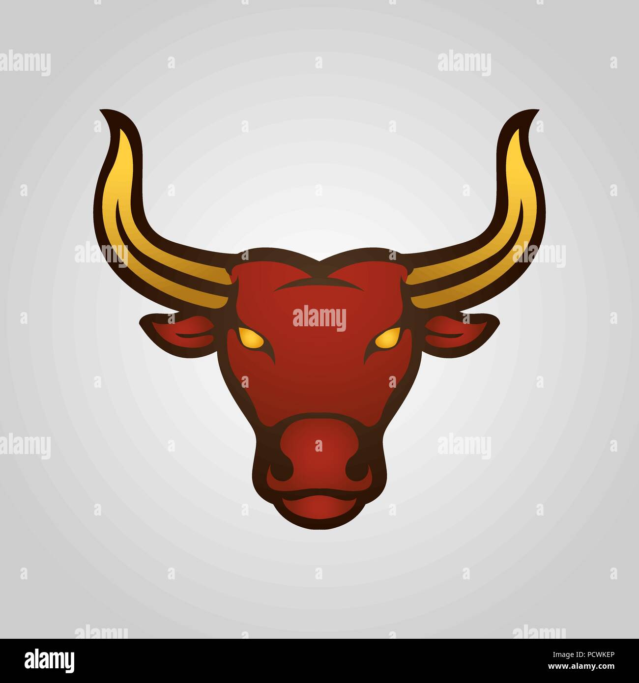 Bull logo vector hi-res stock photography and images - Alamy