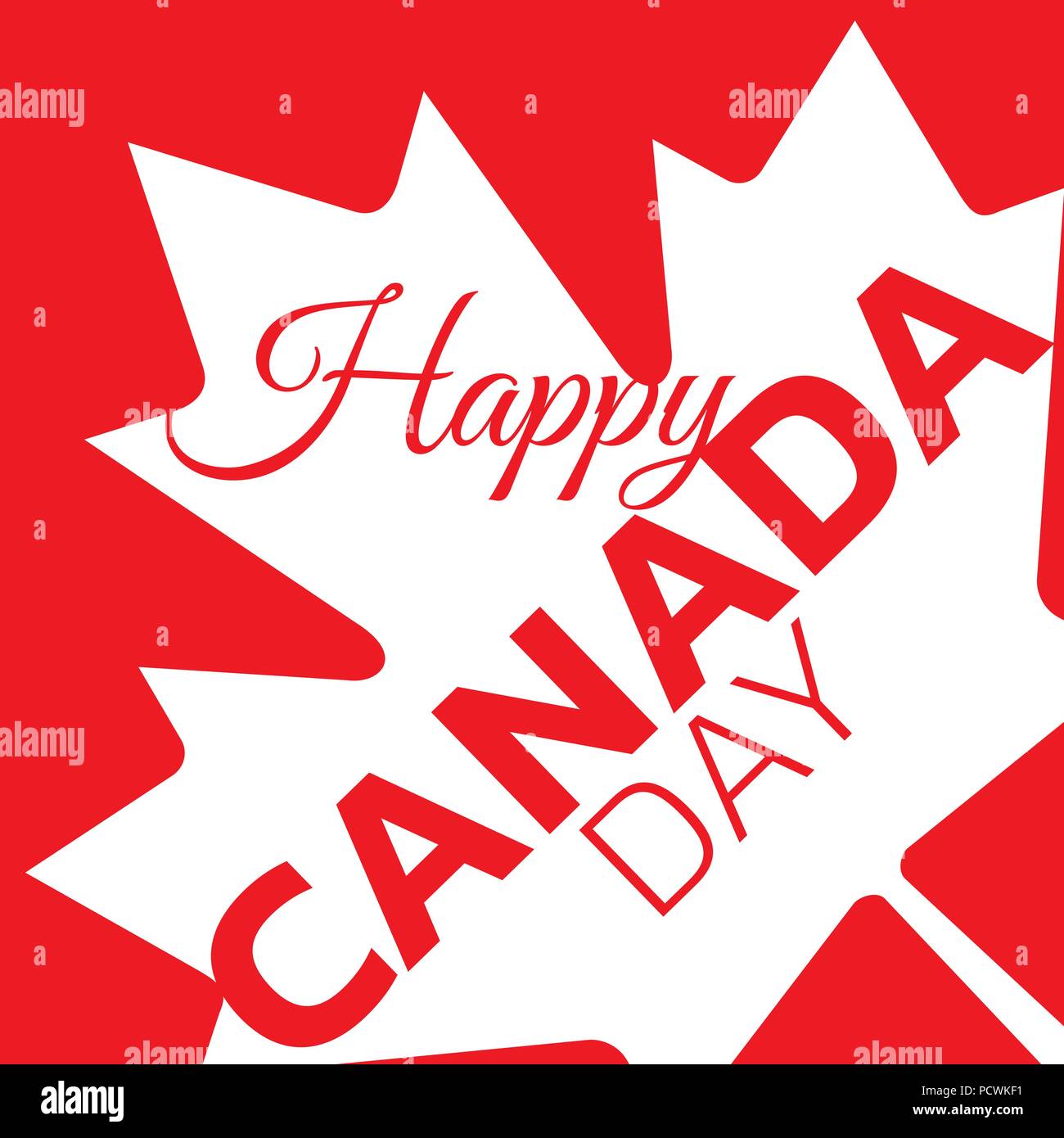 Canada Day poster. Canadian flag vector illustration Stock Vector Image ...