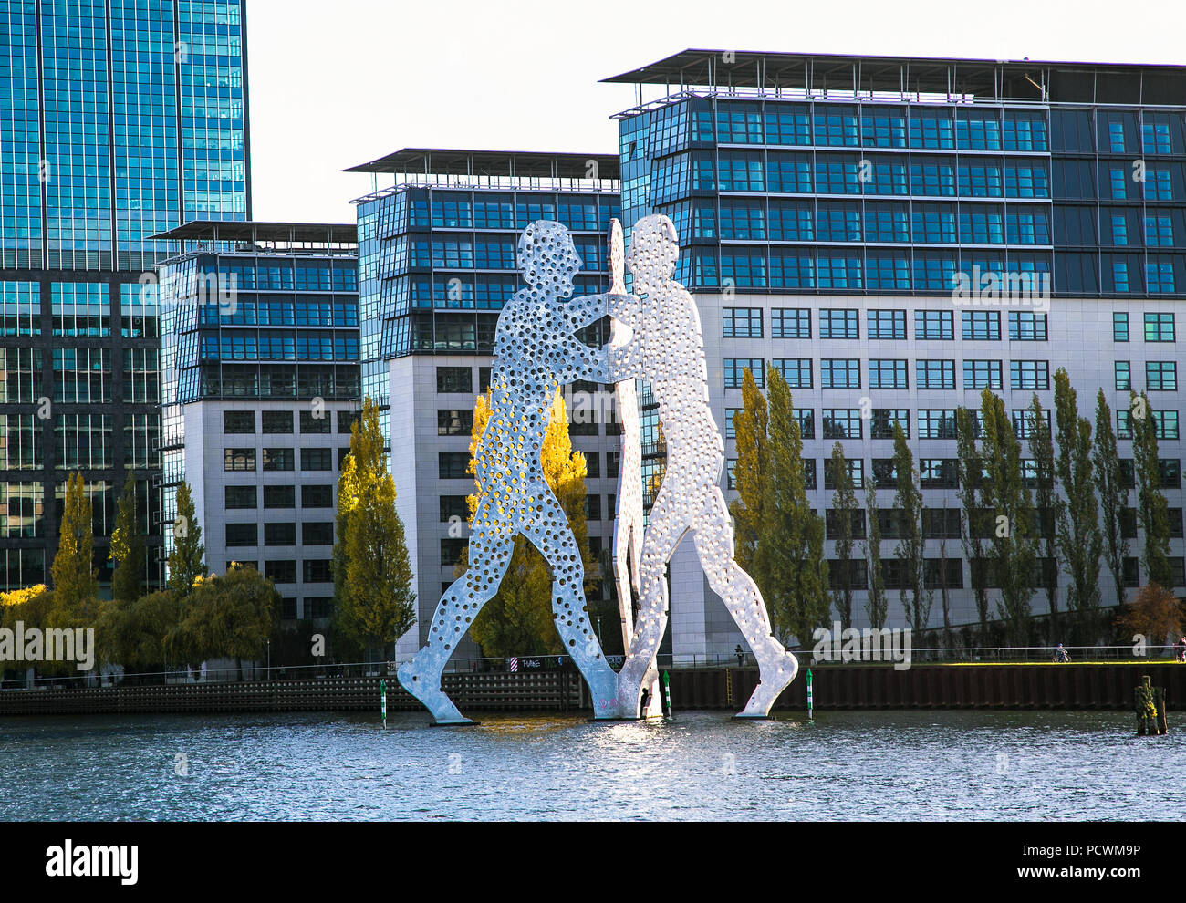 BERLIN, GERMANY - OCT 30, 2016: Molecul Man sculpture on Oct 30, 2016 ...