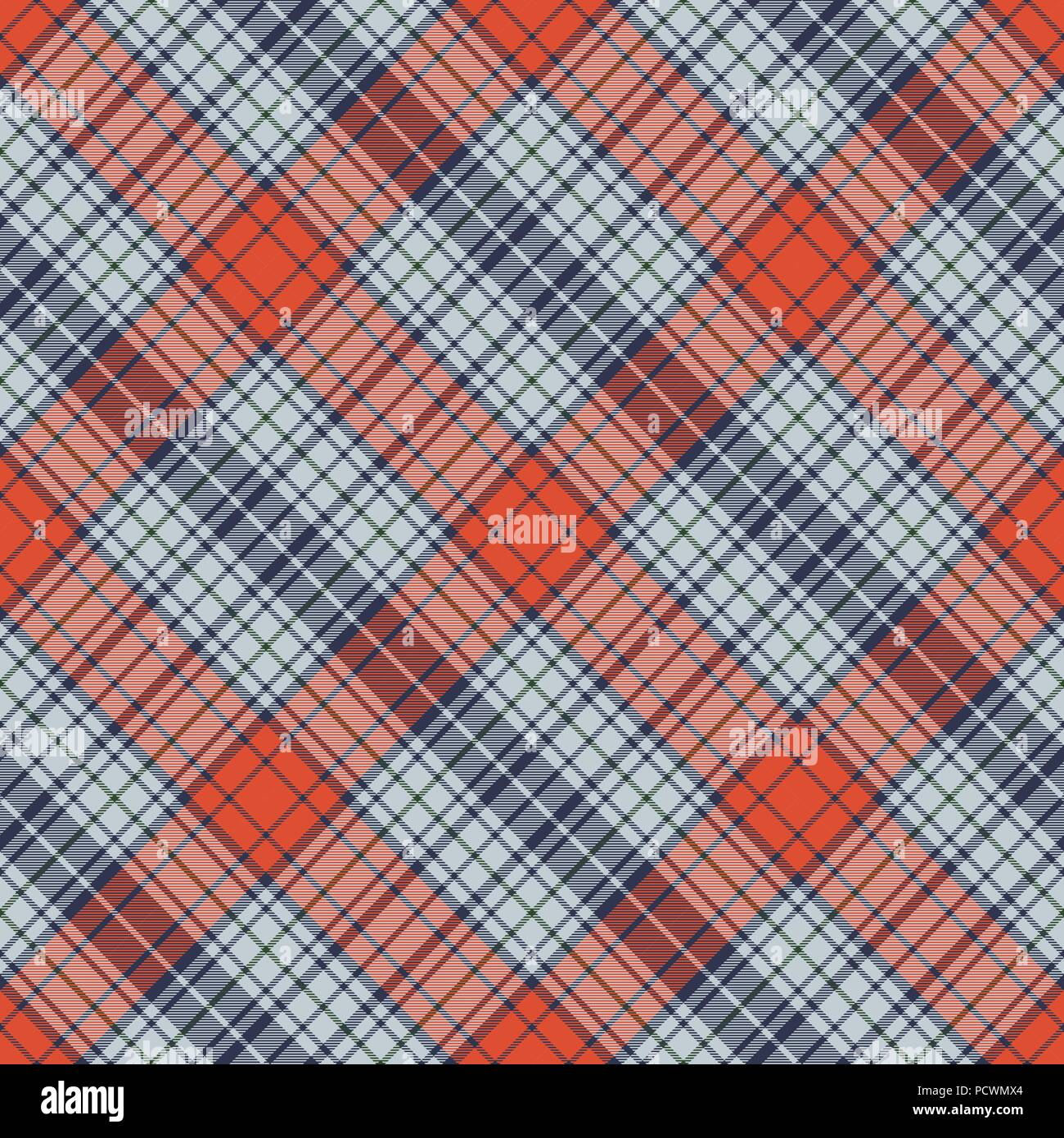 Diagonal fabric textile check seamless pattern. Vector illustration ...