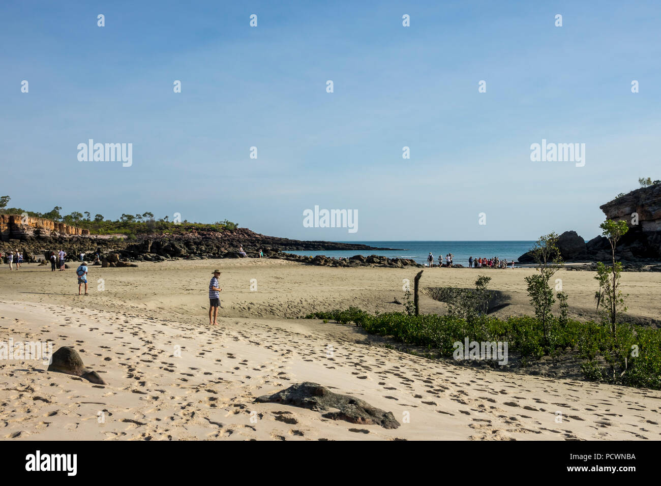 Cruise ship passengers at Langgi Inlet, Collier Bay, Kimberlery ...