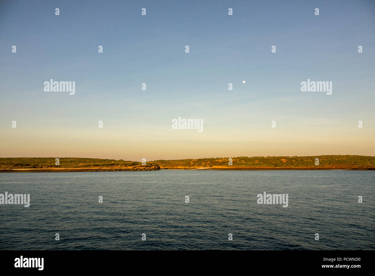 Moon rise at Langgi Inlet, Collier Bay, Kimberlery, Western Australia ...