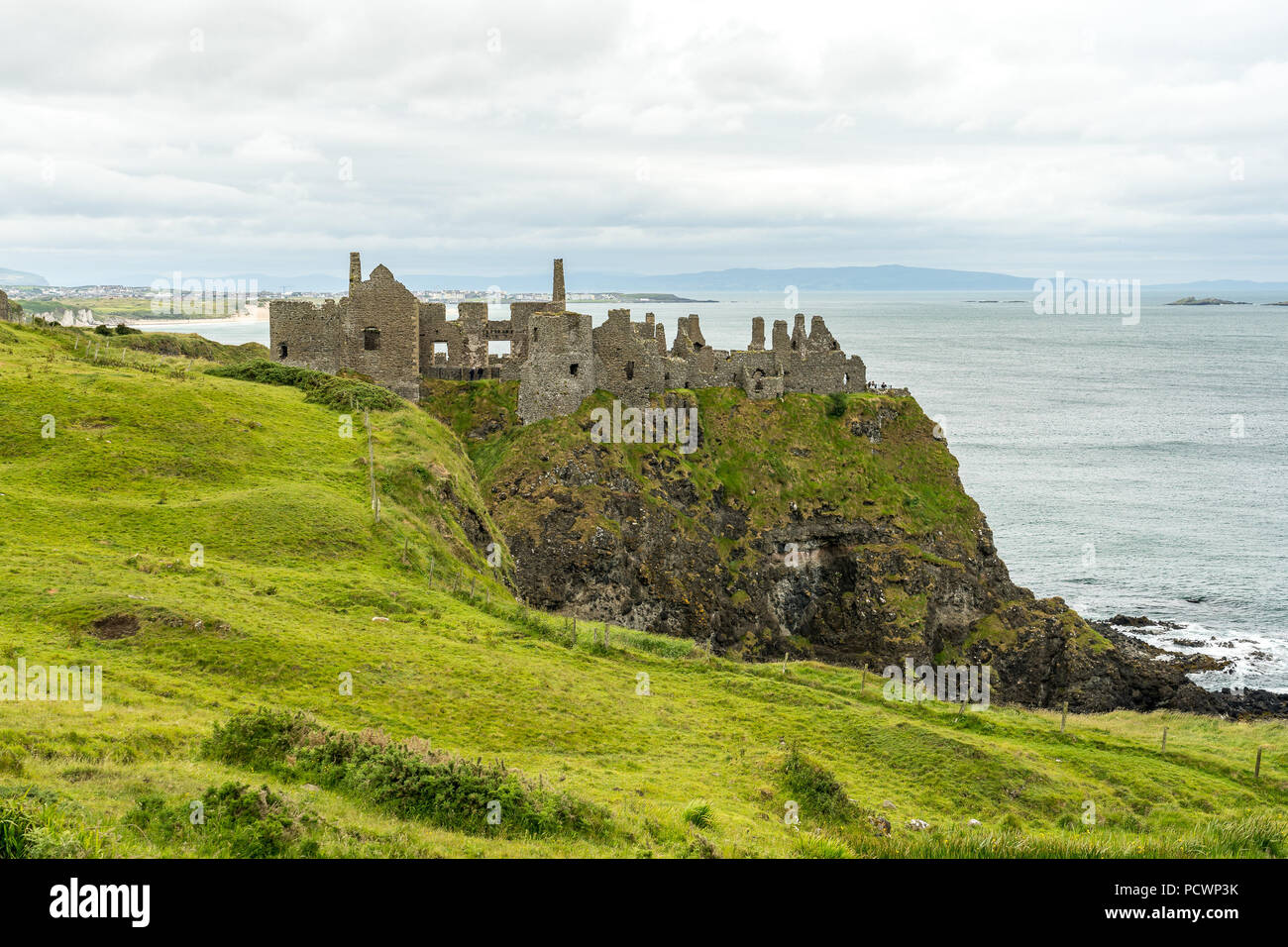 Bushmills, Northern Ireland - Dunluce castle Stock Photo - Alamy