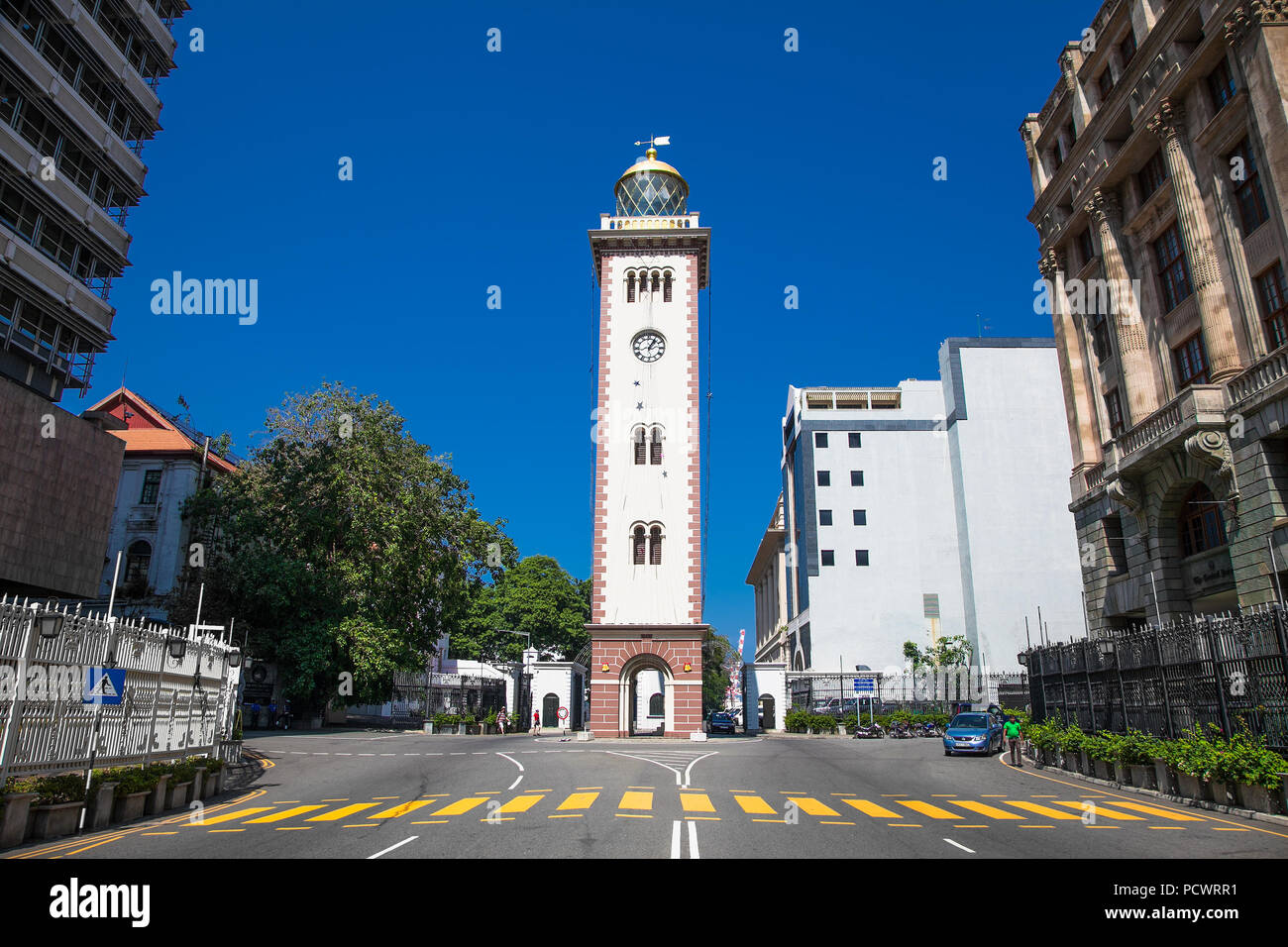 COLOMBO, SRI LANKA-DEC 24, 2016:The historic building of the lighthouse ...