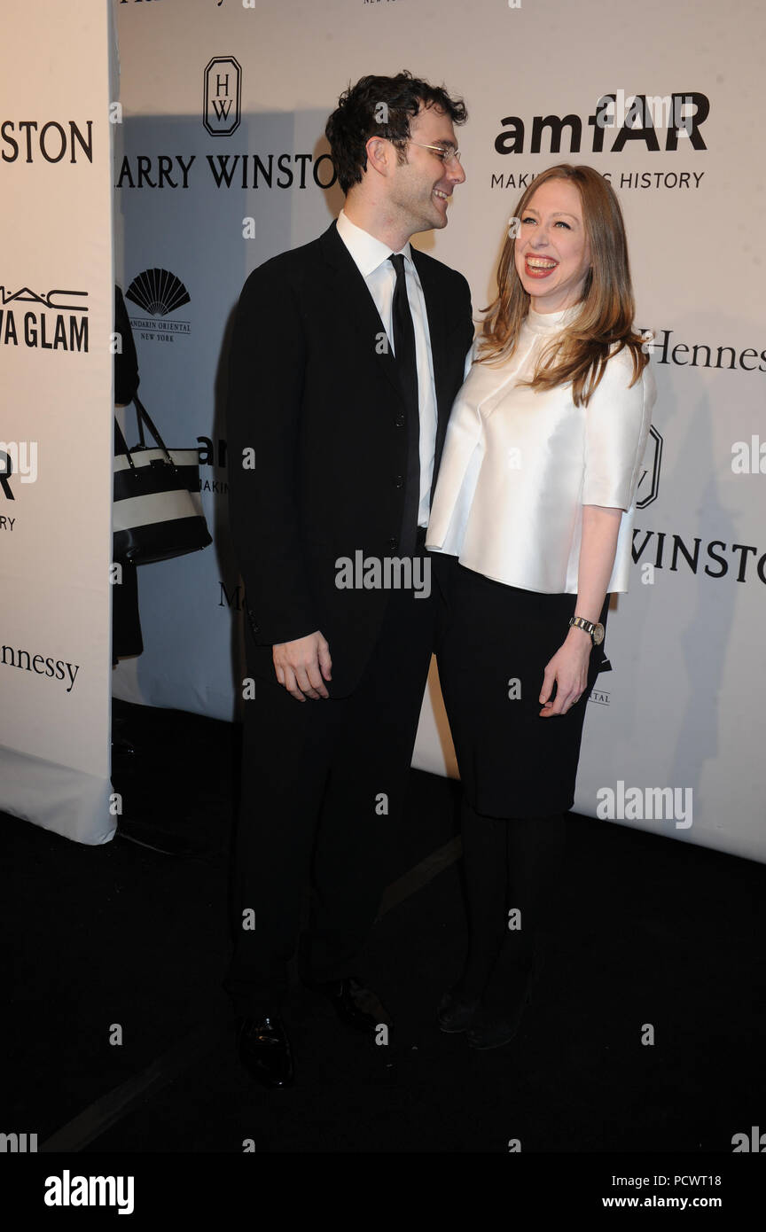 NEW YORK, NY - FEBRUARY 11: Marc Mezvinsky, Chelsea Clinton attends the ...